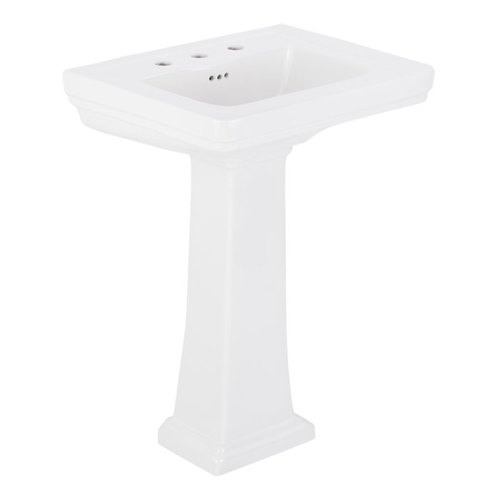 Signature Hardware Key WestPorcelain Pedestal Sink & Reviews | Perigold